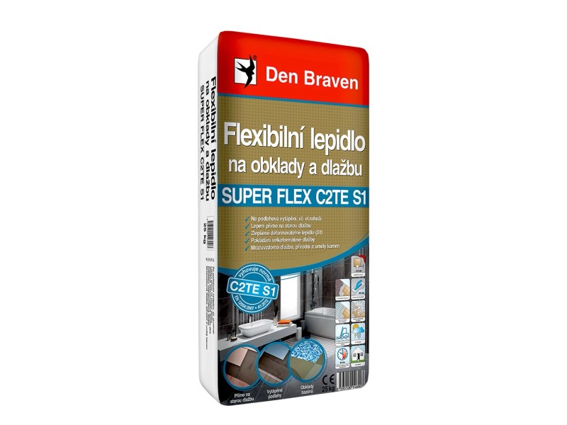 Flexibilní lepidlo na obklady a dlažbu SUPER FLEX C2TE S1 :: Levné ...